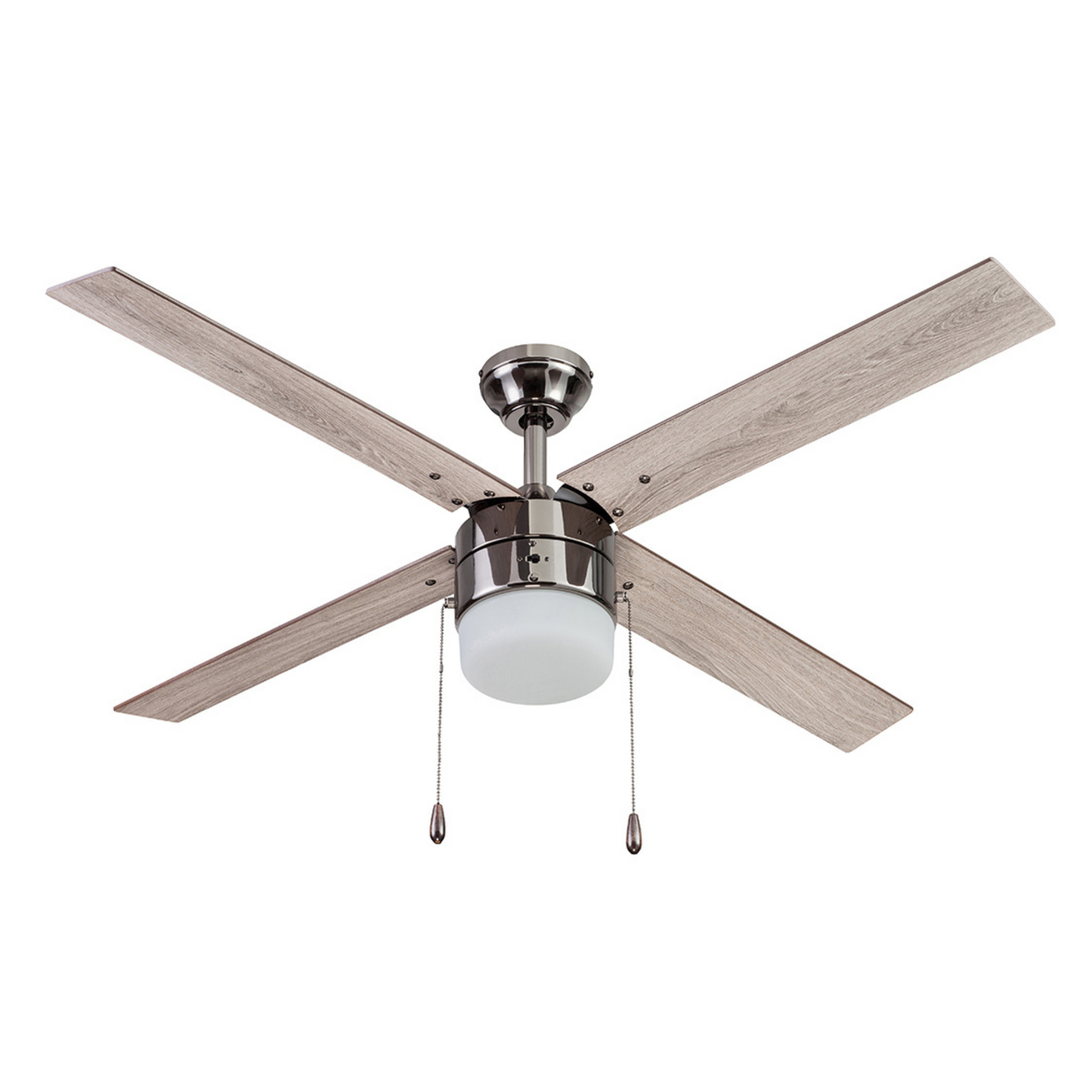 52 Inch Chism, Gun Metal, Pull Chain, Ceiling Fan – Prominence Home