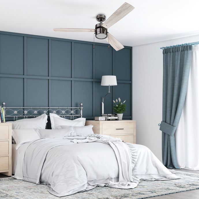 52 Inch Madrona, Painted Gun Metal, Pull Chain, Ceiling Fan ...