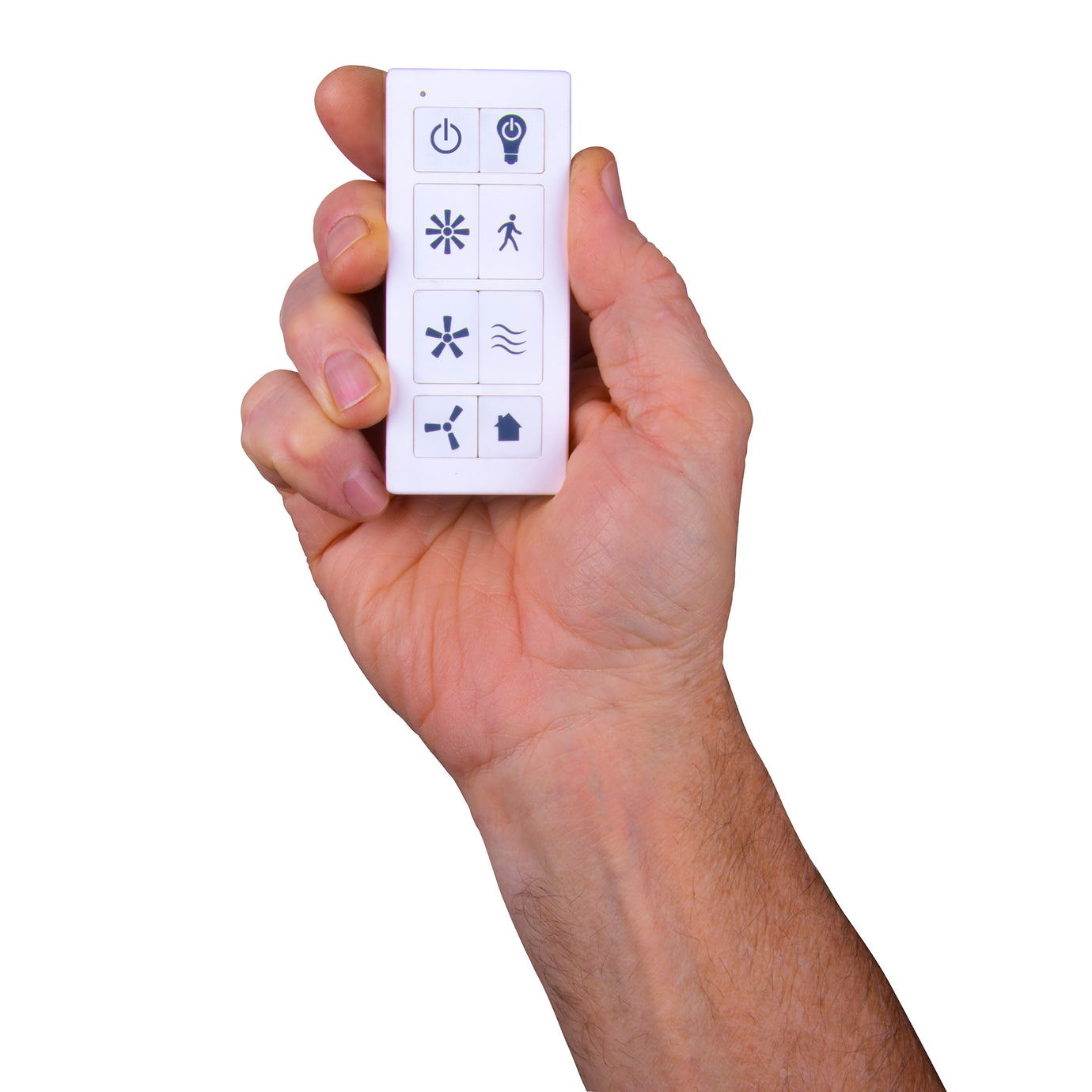 Universal Ceiling Fan Remote Control Kit with Wall Mount, White ...