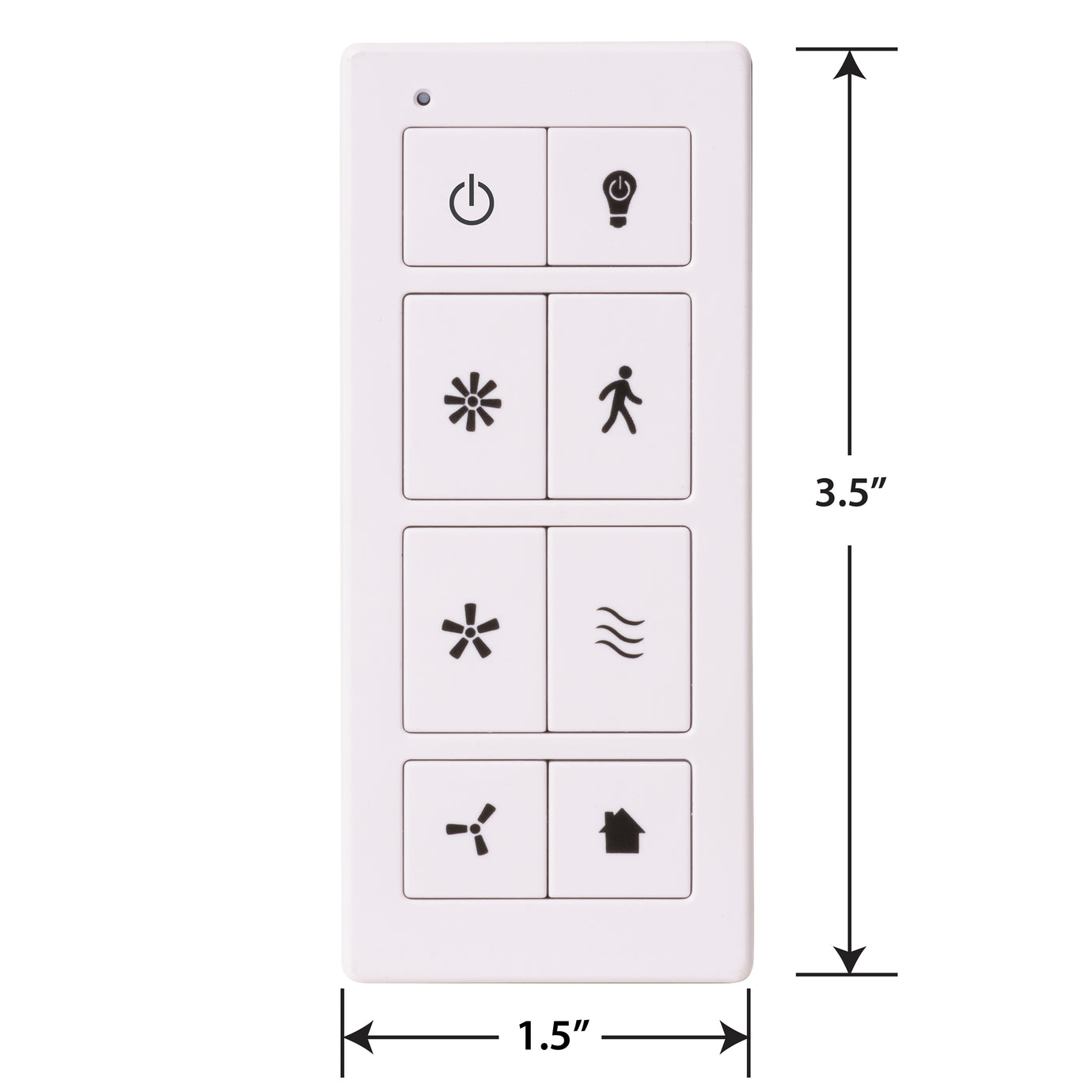 Universal Ceiling Fan Remote Control Kit with Wall Mount, White ...